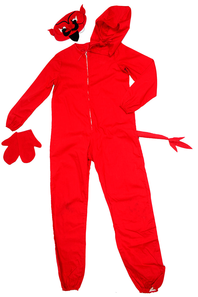 1940s Red Devil Childs Halloween Party Vintage Costume in Original Box ...
