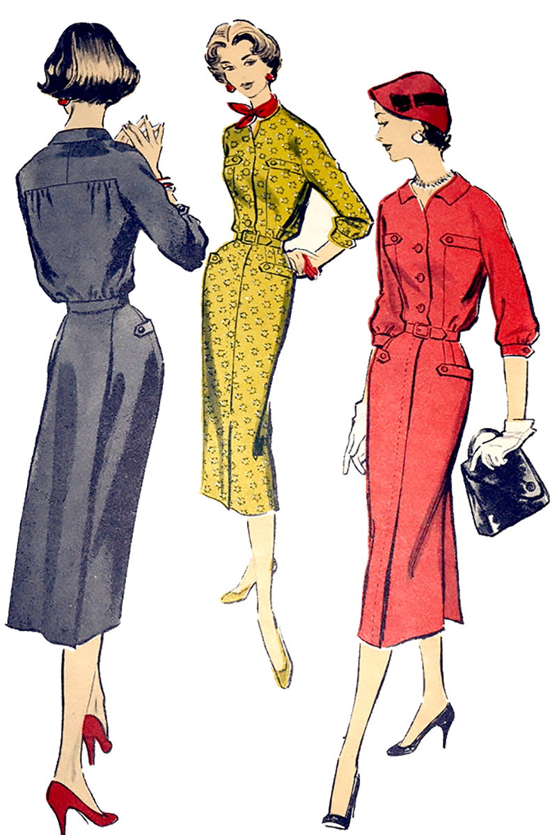 Advance 8214 1950s Vintage Slim Fit Dress Pattern – Modig
