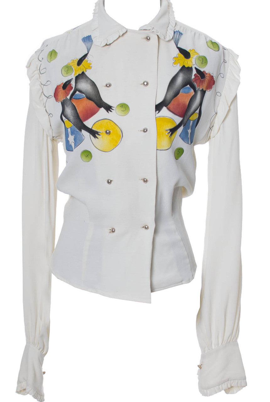 1940s Rare Museum quality Tina Leser hand painted dress – Modig