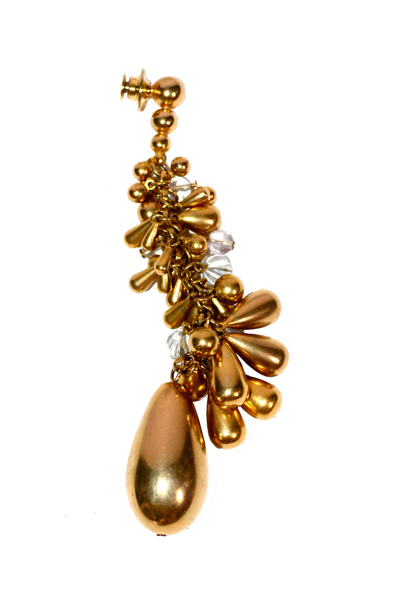 Robert Lee Morris for Donna Karan 24k Gold Plate Dangle Brooch – Modig