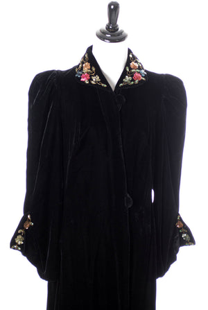 Vintage velvet opera cape full length with satin lining – Modig