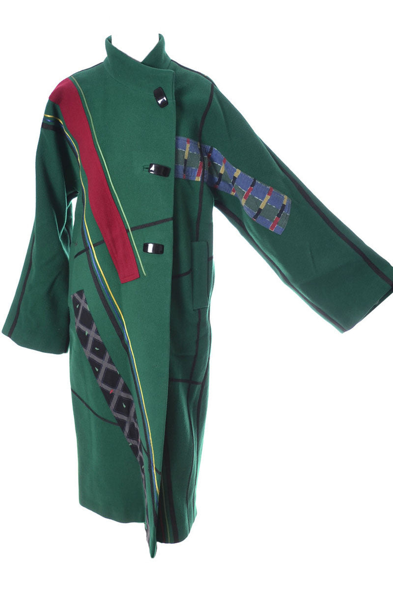 1980's Koos Van Den Akker Green Wool Vintage Coat – Modig