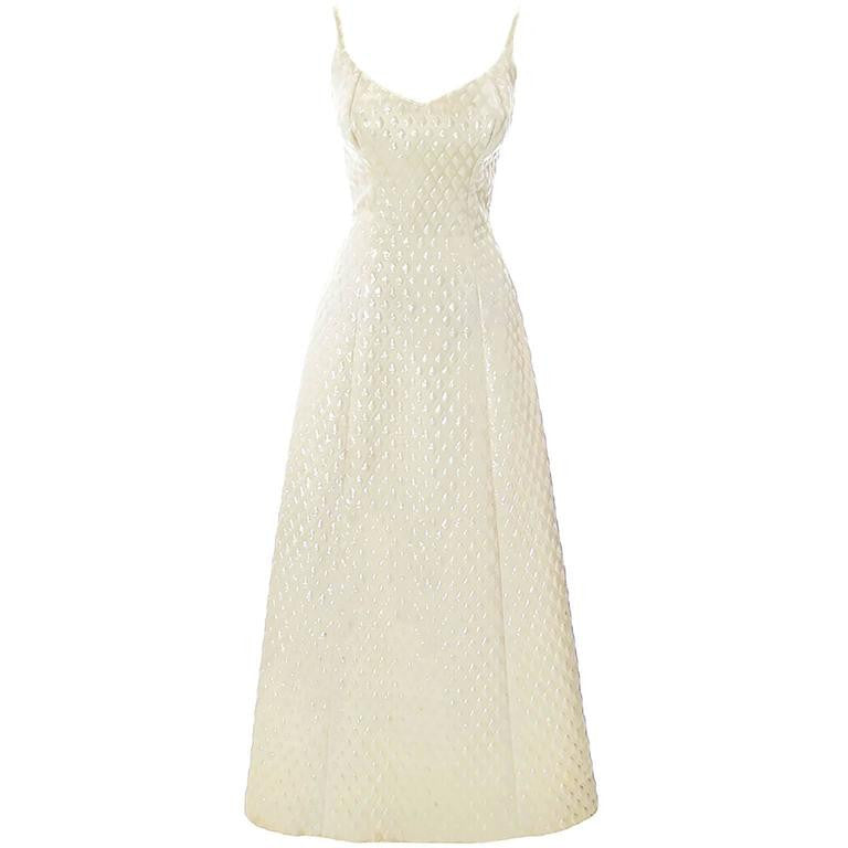 Jacques Heim numbered Marie Carine full length designer vintage dress ...