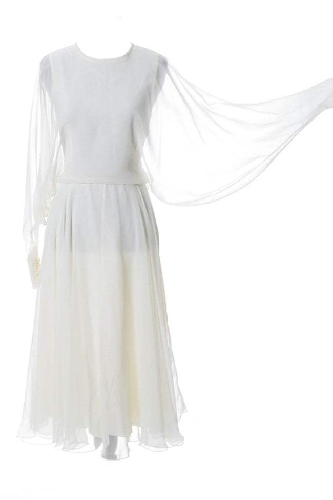 John Bates Jean Varon flowing chiffon vintage dress – Modig