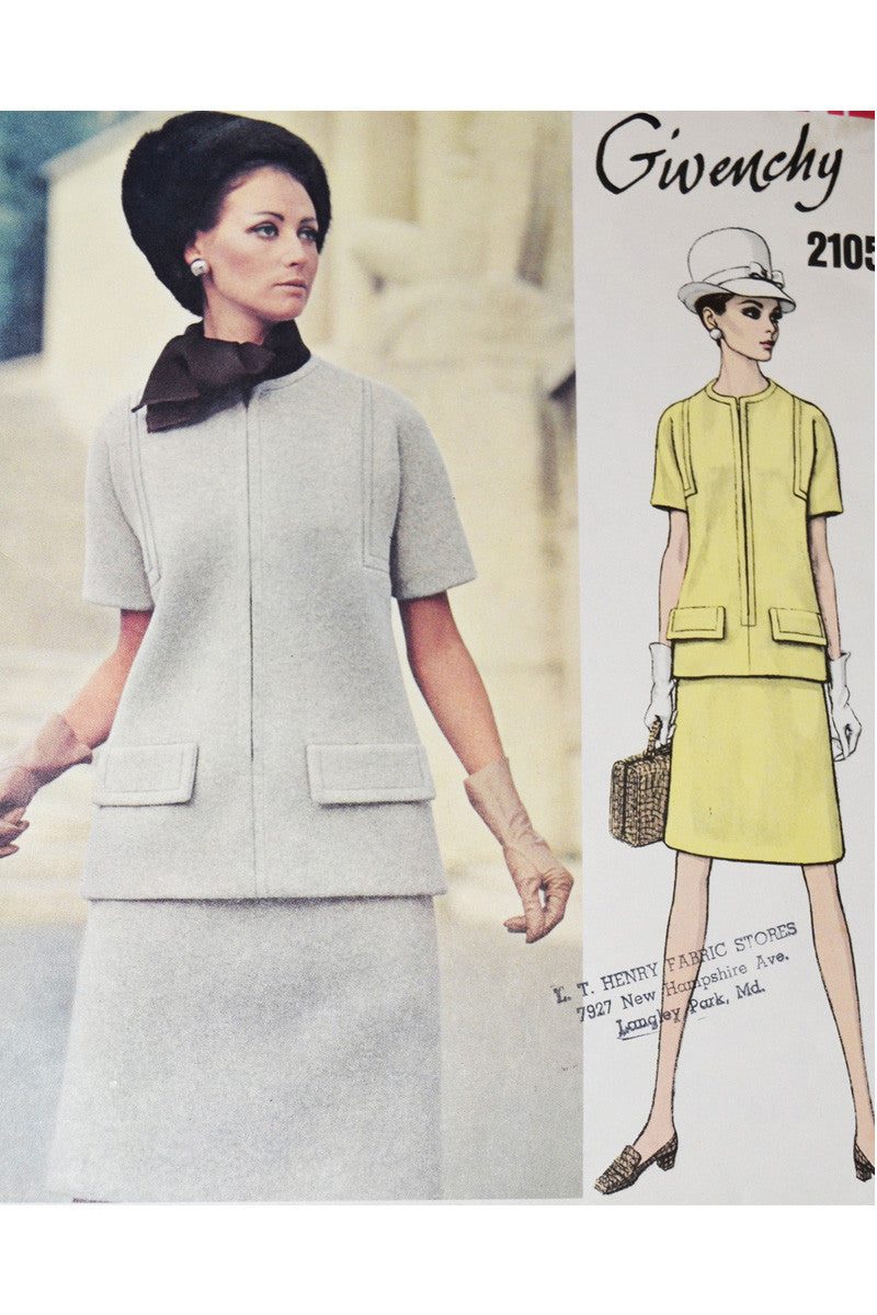 Vogue Paris Original 2105 Givenchy 1960s vintage dress pattern – Modig