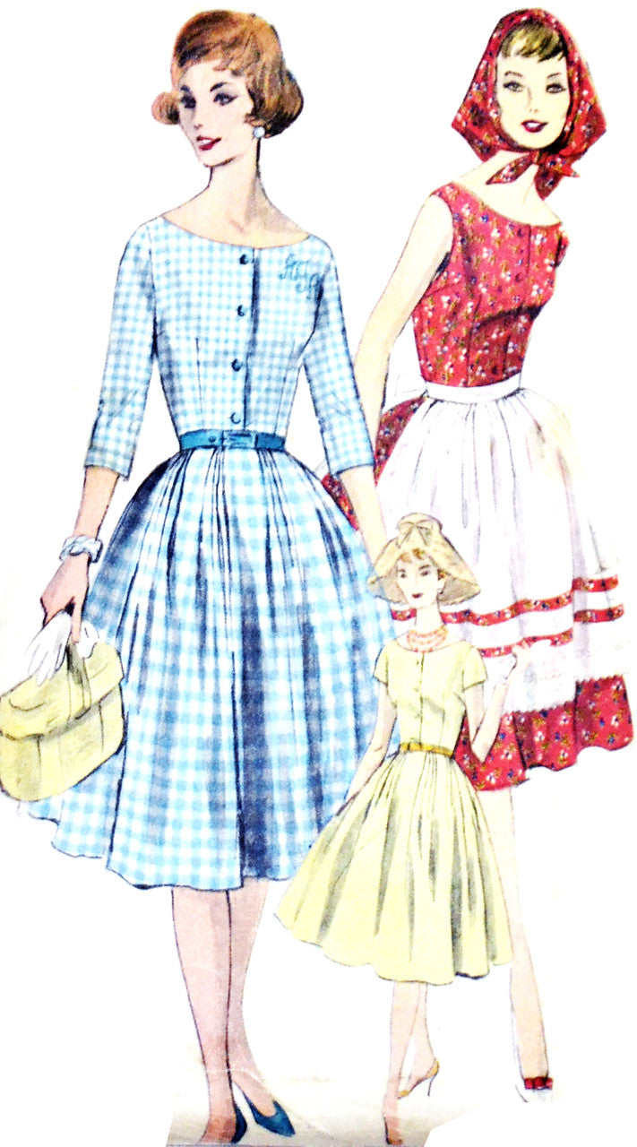 Vogue 9999 vintage pattern apron and kerchief. – Modig